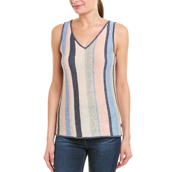 ecru | Tops | Ecru Striped Sweater Tank | Poshmark